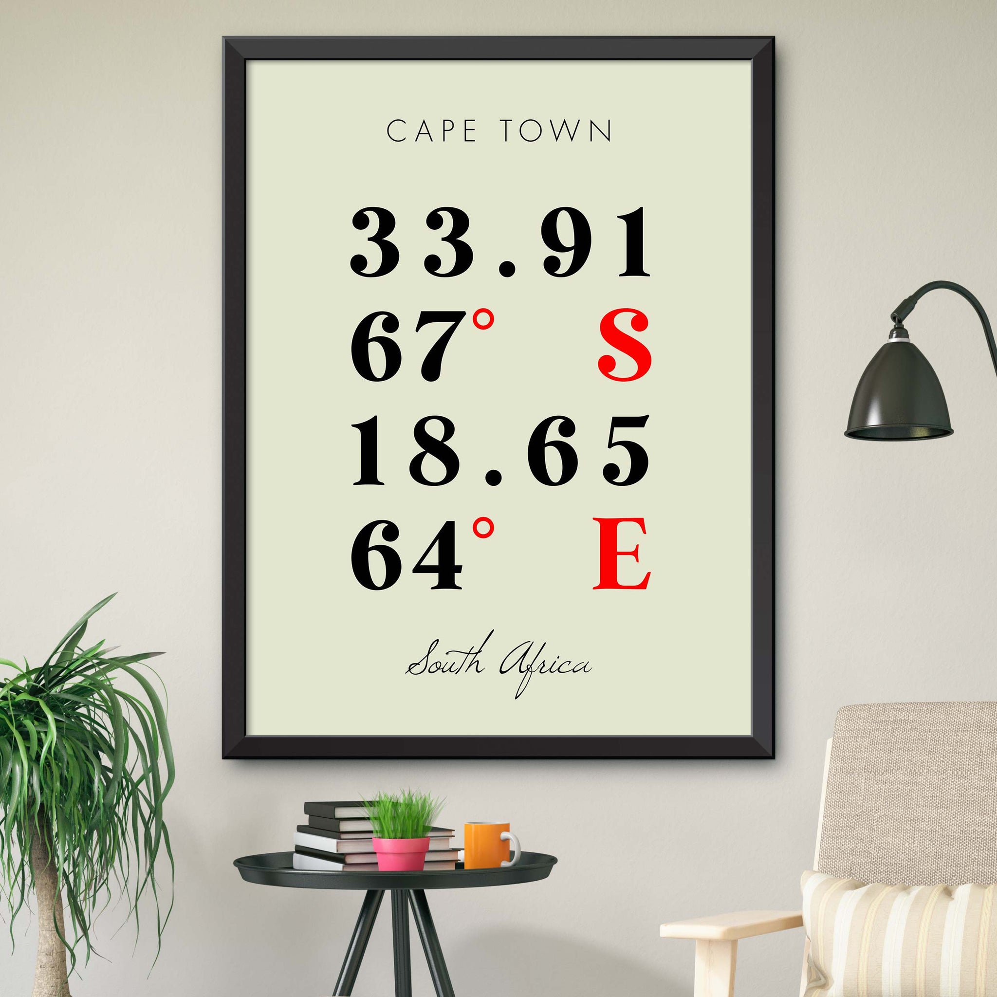 Cape-Town Coordinate Map – Dormfuly