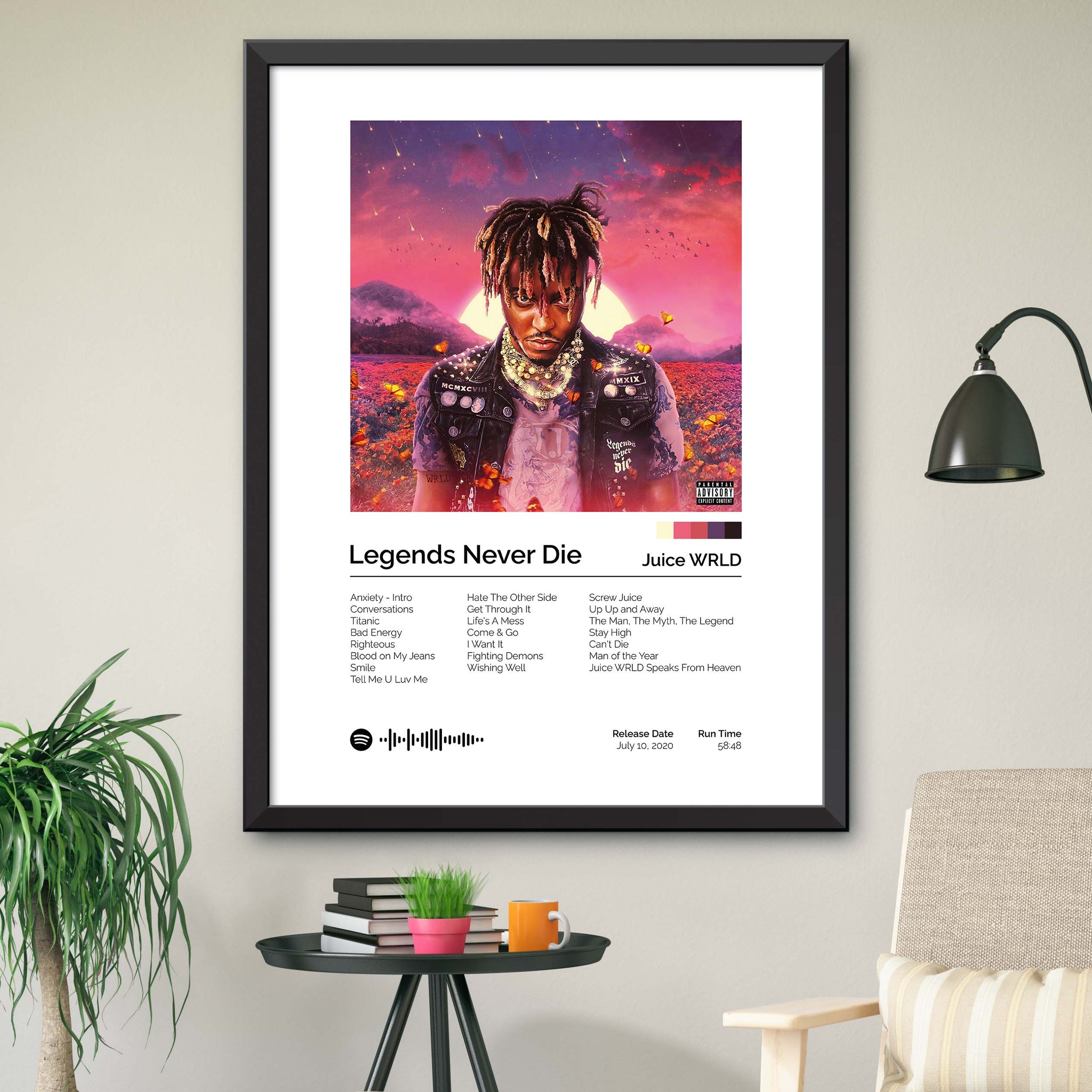 Juice Wrld - Legends Never Die Album Cover Print – Dormfuly