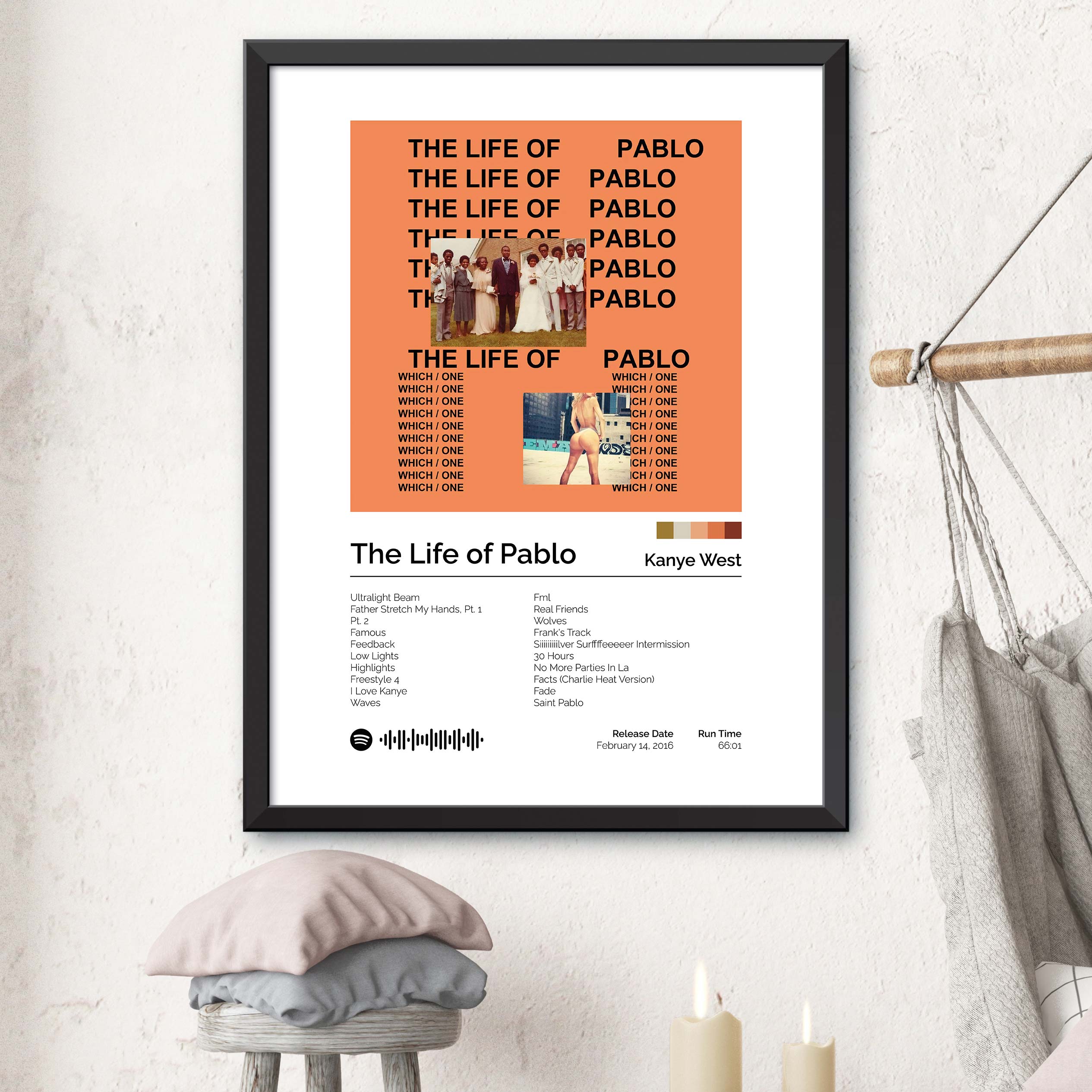 Kanye West - The Life of Pablo S1 Album Cover Print – Dormfuly